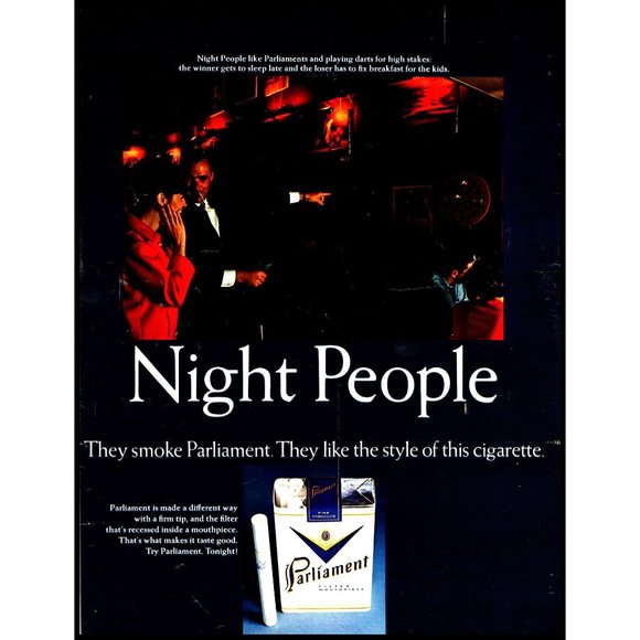 Parliament | Art | 967 Parliament Filter Cigarettes Vintage Print Ad ...